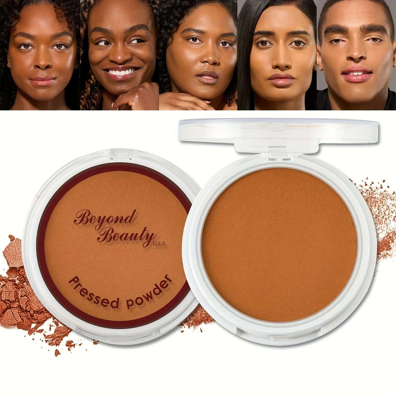 Wheat Bronzing Powder for Dark Skin, Matte Finish, Sweatproof & Oil ...