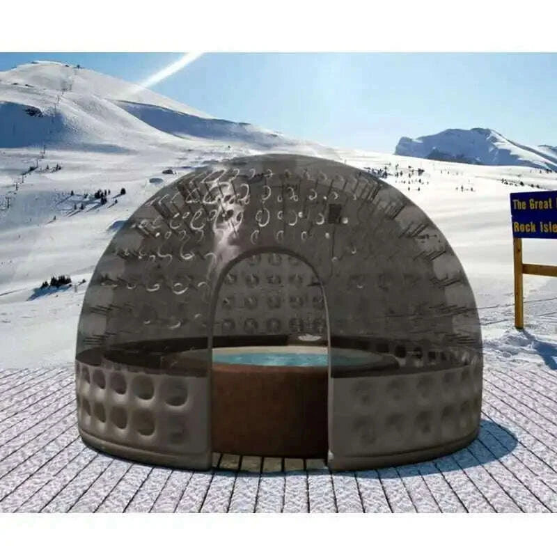 Inflatable Hot Tub Solar Dome Transparent Inflatable Dome For Sun Bath ...